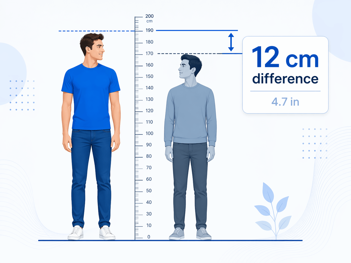 Height Difference Calculator | HowHeight
